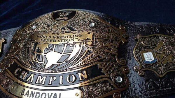 WWF SCRATCH LOGO UNDISPUTED CHAMPIOSHIP BELT