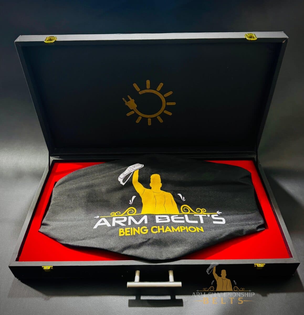 Custom Championship Belt Case With Logo Printing