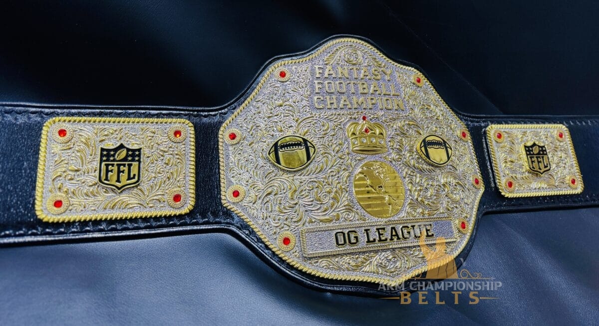 FFL Championship Belt - Custom Fantasy Football League Trophy