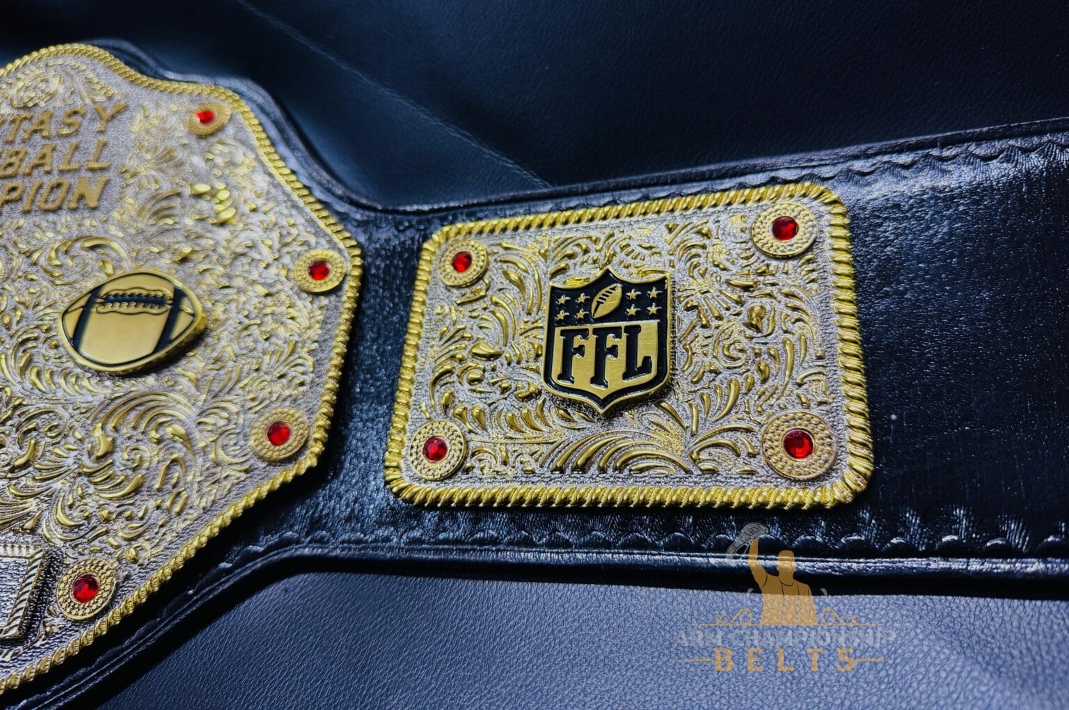FFL Championship Belt - Custom Fantasy Football League Trophy