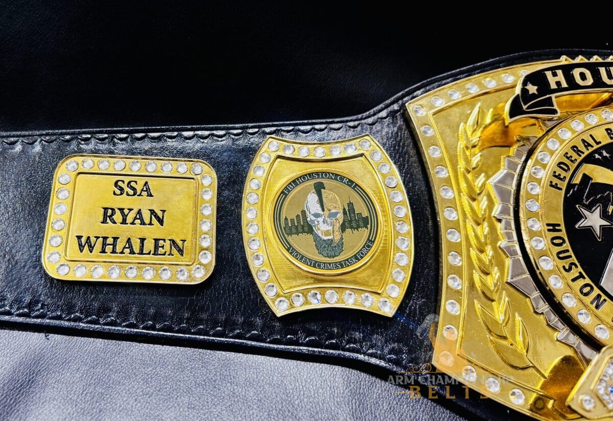 Customizable Houston Spinner Championship Belt | Honor Law Enforcement