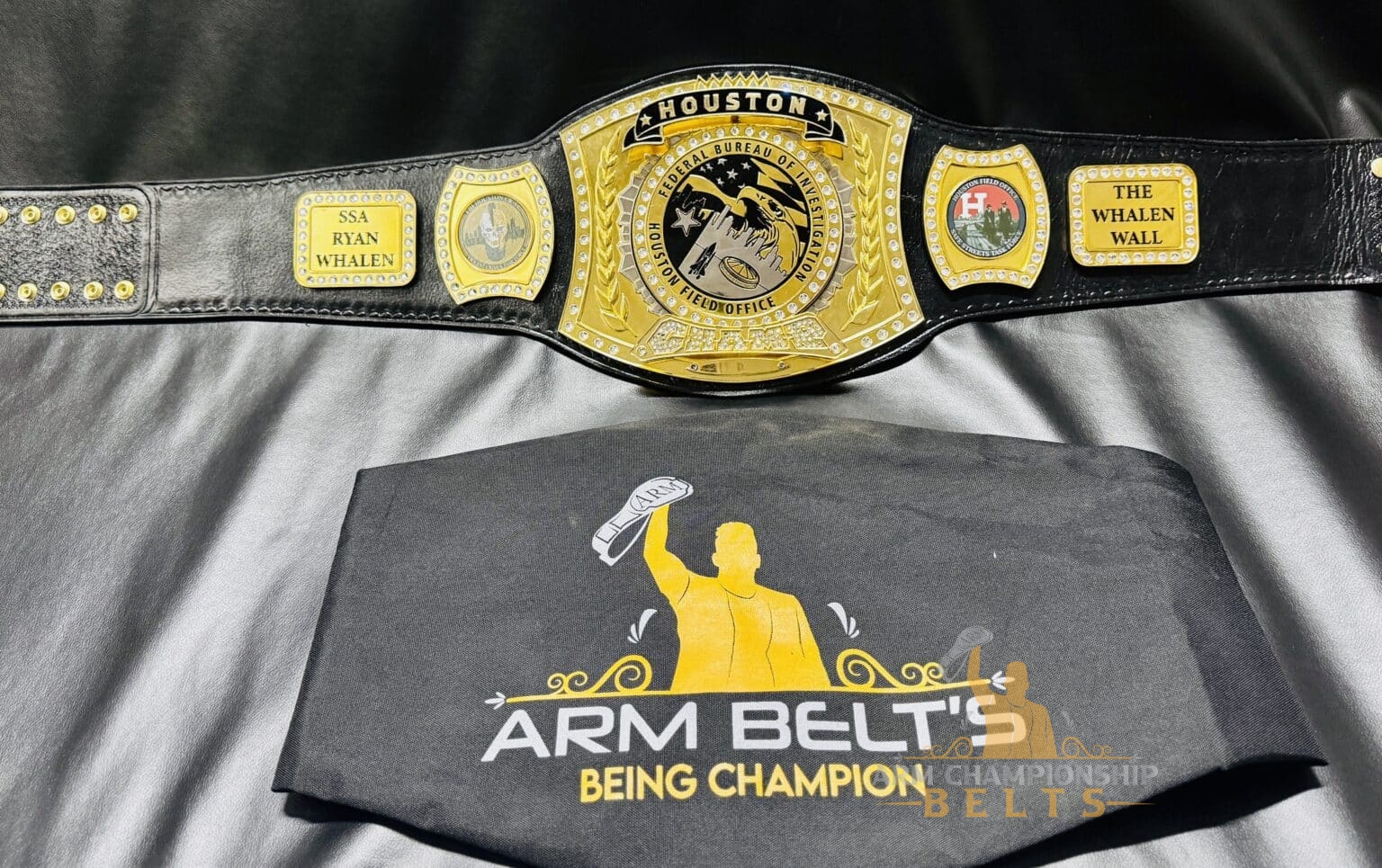 Customizable Houston Spinner Championship Belt | Honor Law Enforcement