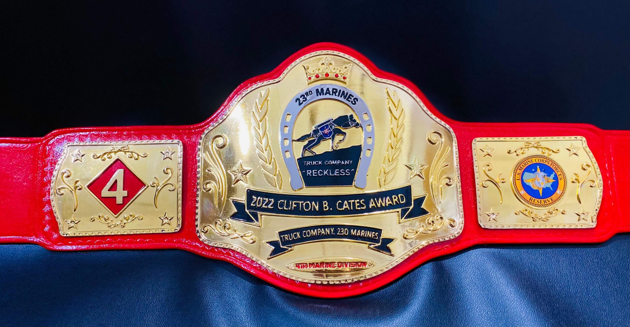 Custom US Marine Corps Championship Belts | Personalized Belts