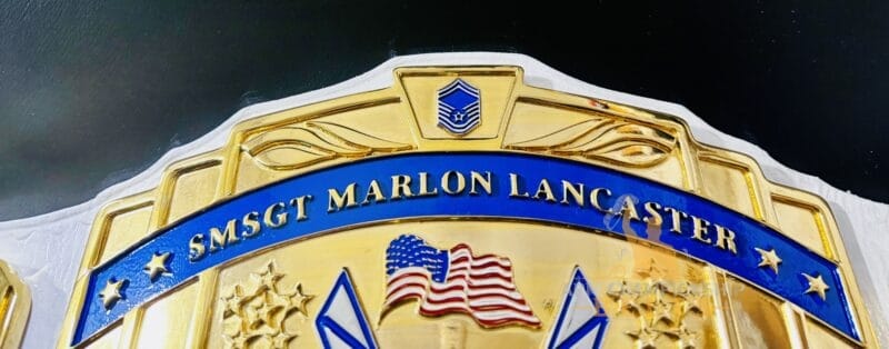 Personalized MSGT Retired Belt | Custom Military Tribute Championship Belt