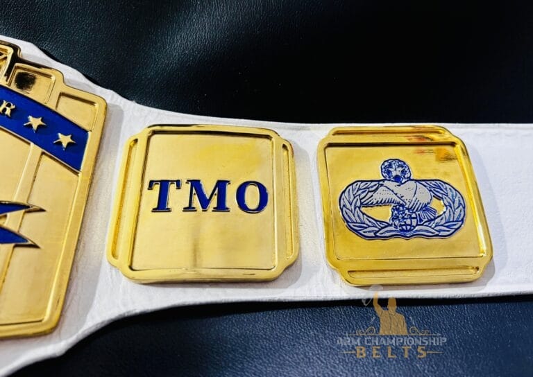 Personalized MSGT Retired Belt | Custom Military Tribute Championship Belt