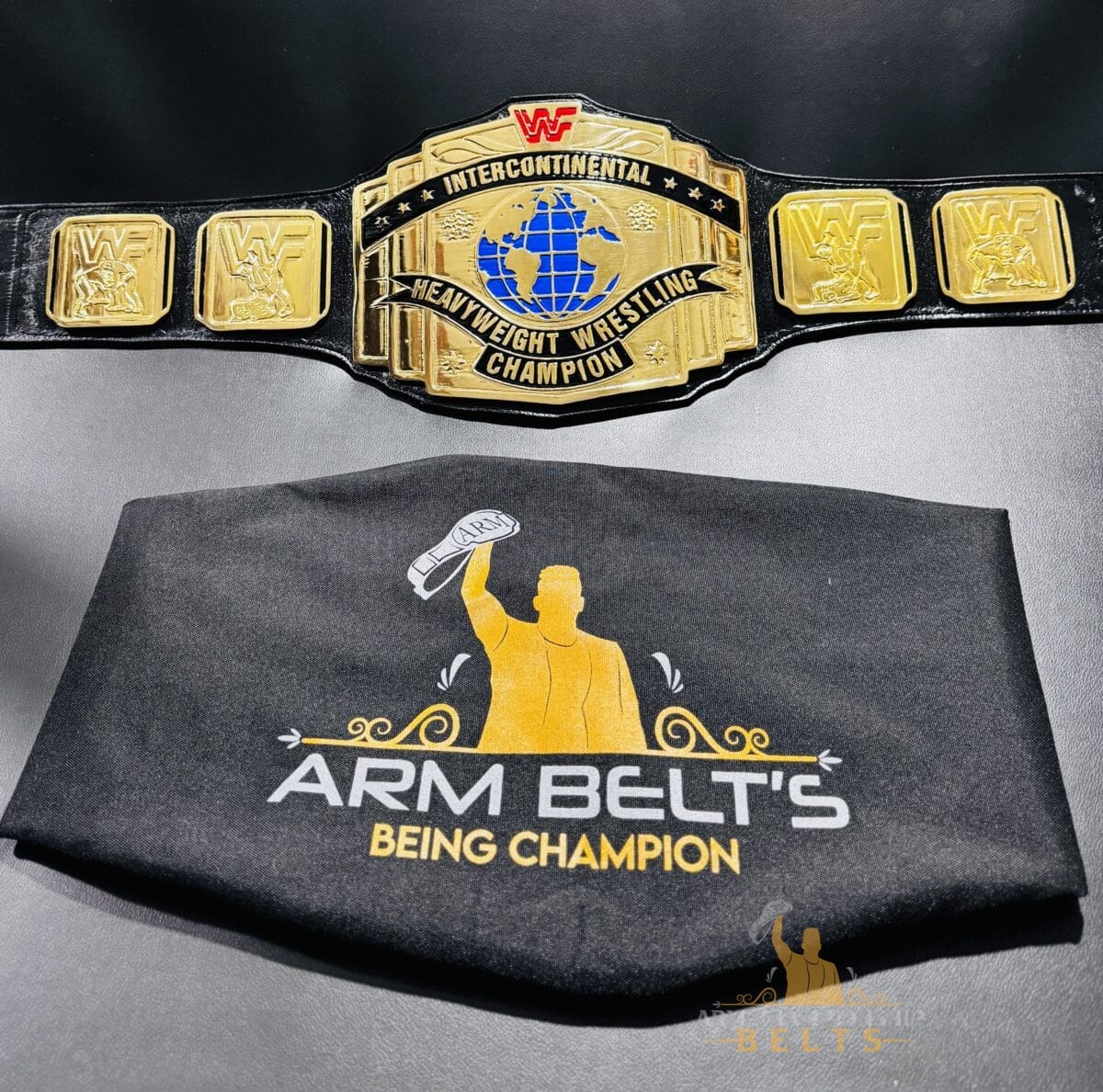 WWF Red Logo Intercontinental Replica Wrestling Belt