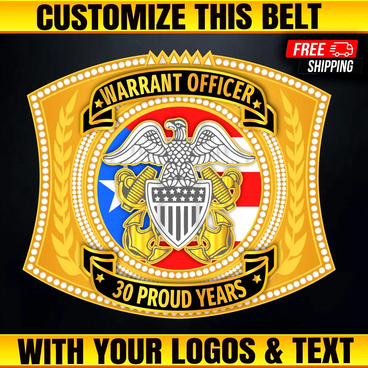 Warrant Officer Championship Belt – Celebrate 30 Years Of Service