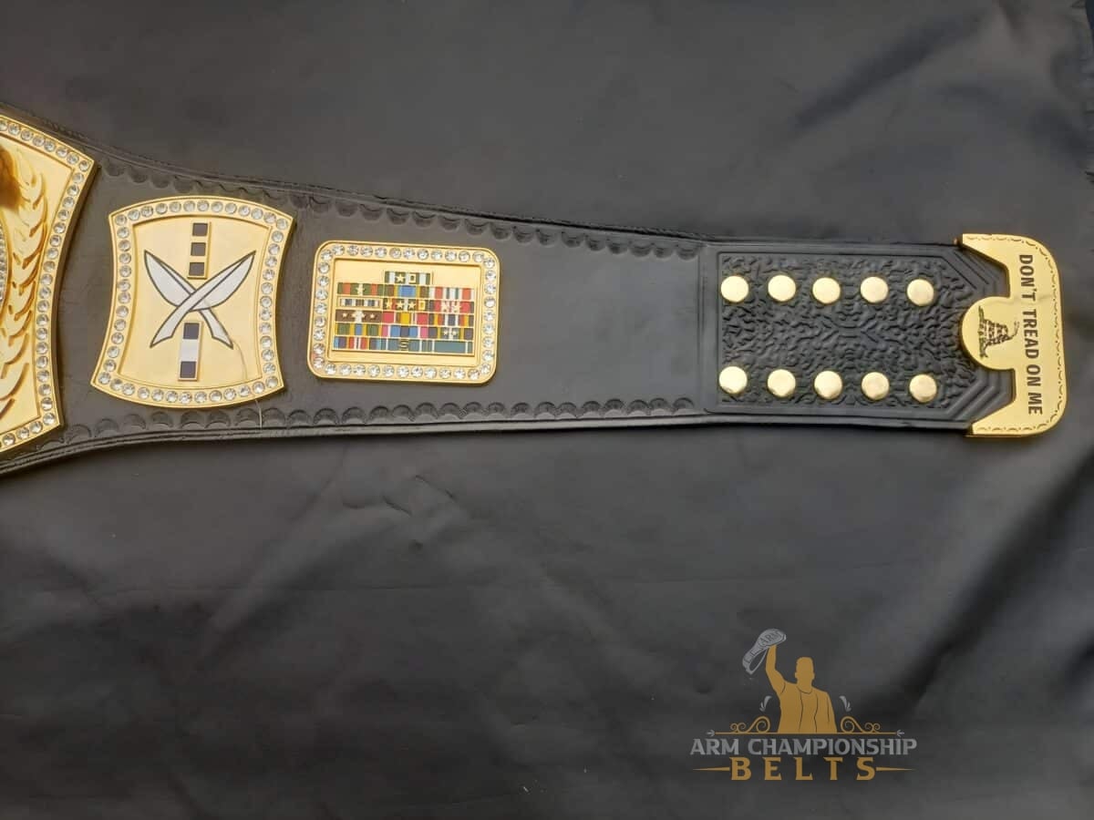 Custom Military Service Retirement Belt - Coast Guard Style Tribute