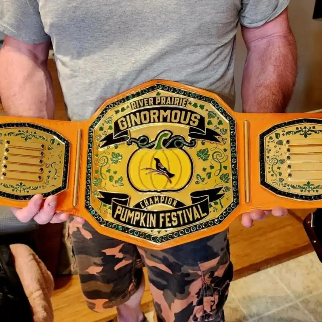 Custom Pumpkin Festival Championship Belt – 24K Gold Award