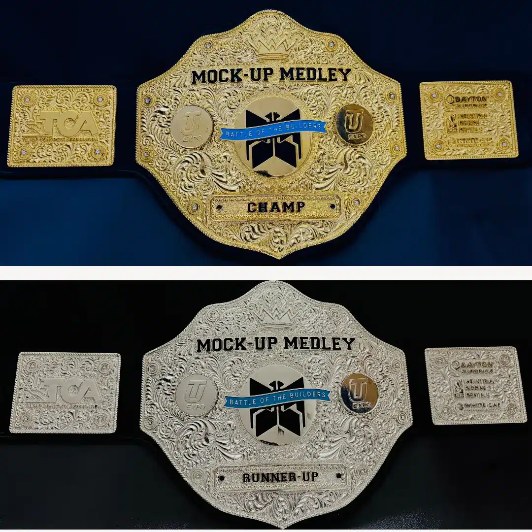 Custom Championship Belts For Events – Gold, Silver & Bronze Awards